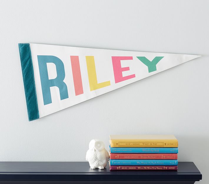 Personalized Pennant Flag | Kids Wall Decor | Pottery Barn Kids