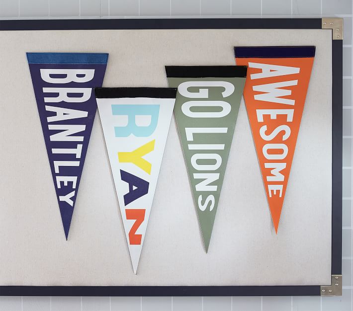 Personalized Pennant Flag | Kids Wall Decor | Pottery Barn Kids