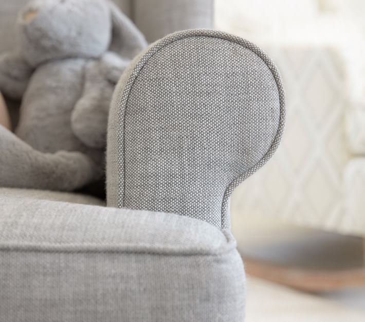 Wingback Rocking Chair & Ottoman | Pottery Barn Kids