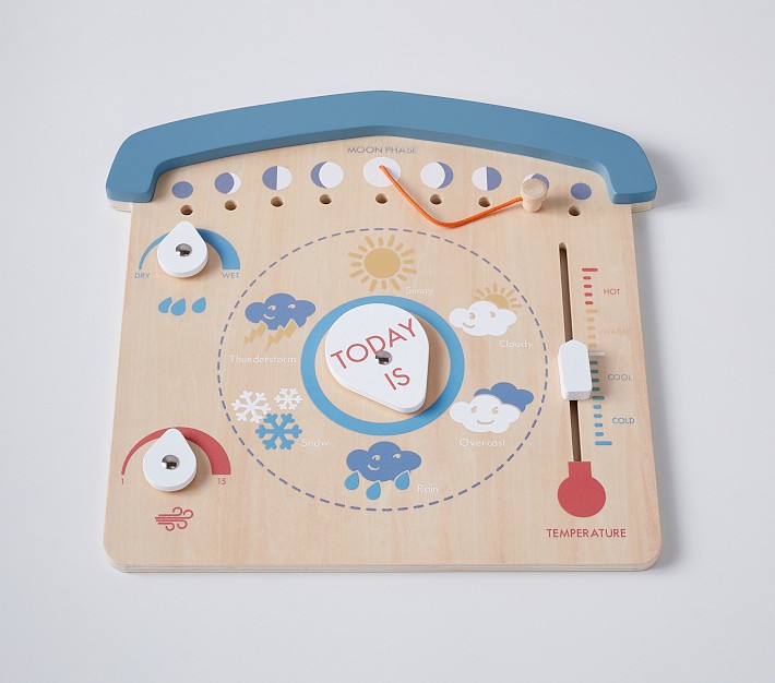 Wooden Weather Station Learning Observation Table Weather Knowledge ...