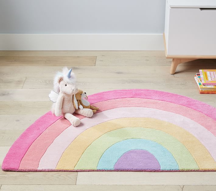 Rainbow Shaped Rug | Pottery Barn Kids