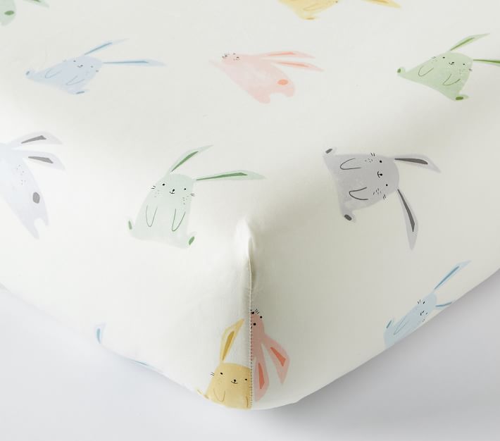 Modern Easter Organic Crib Fitted Sheet | Pottery Barn Kids