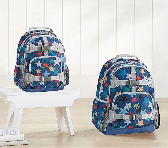 Mackenzie Blue Retro Stars Backpacks | Pottery Barn Kids