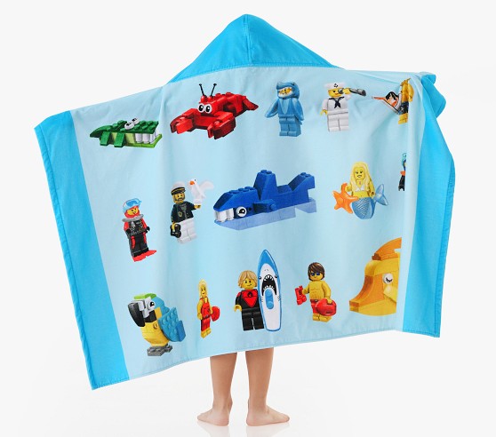 LEGO® Kid Beach Hooded Towel | Pottery Barn Kids