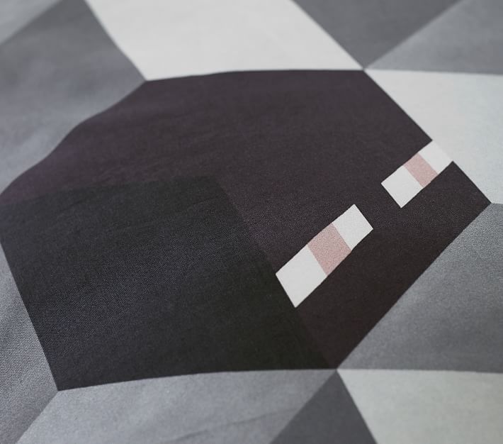 Minecraft Organic Printed Kids Duvet Cover | Pottery Barn Kids