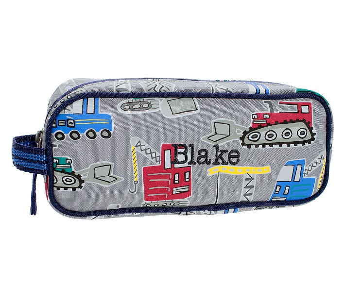 Mackenzie Jax Construction Glow-in-the-Dark Pencil Case | Pottery Barn Kids