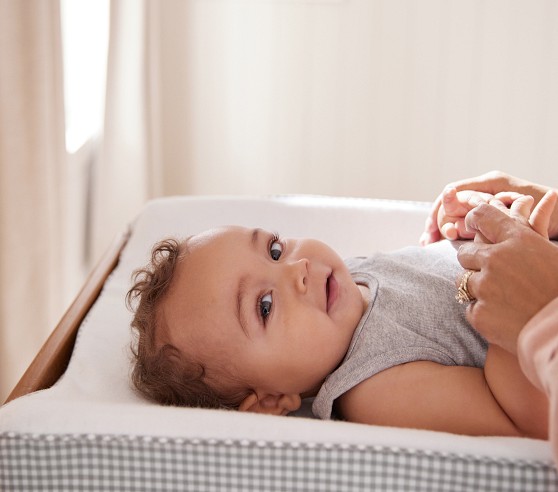 Gingham Changing Pad Cover & Insert | Pottery Barn Kids