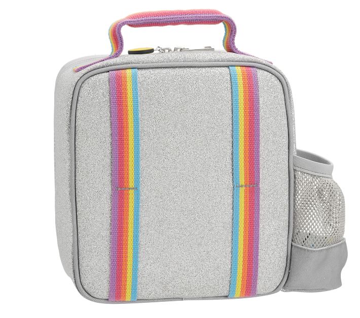 FLOUR SHOP Silver Glitter Lunch Box | Pottery Barn Kids