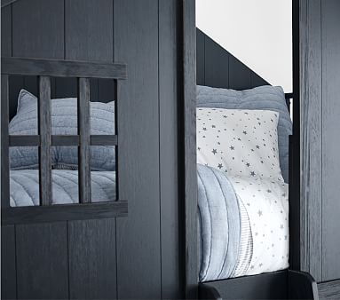 Tree House Twin-Over-Twin Kids Bunk Bed | Pottery Barn Kids