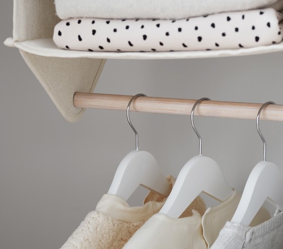 Double Bar Hanging Closet Organizer | Pottery Barn Kids