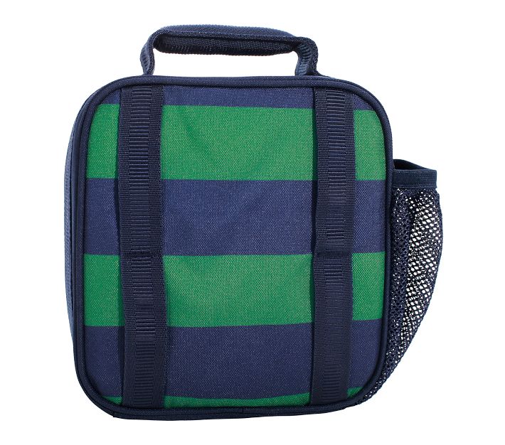 Mackenzie Green Navy Stripe Lunch Boxes | Pottery Barn Kids