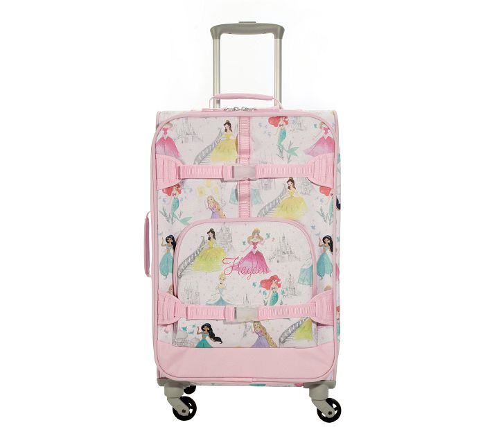 Mackenzie Disney Princess Castle Shimmer Spinner Luggage | Pottery Barn ...