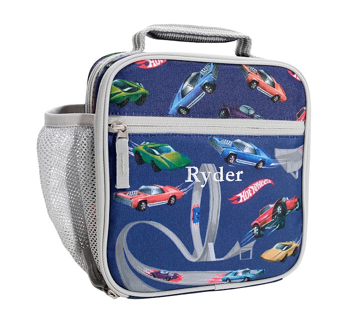 Mackenzie Grey Blue Hot Wheels™ Lunch Boxes | Pottery Barn Kids
