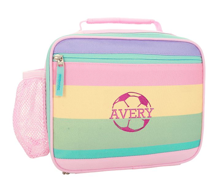 Mackenzie Pastel Multi Stripe Lunch Boxes | Pottery Barn Kids