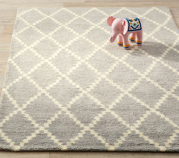 Wool Trellis Rug | Pottery Barn Kids
