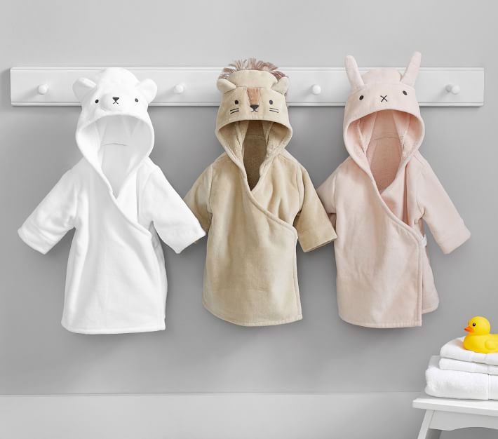 Super Soft Winter Bear Baby Bath Robe | Pottery Barn Kids