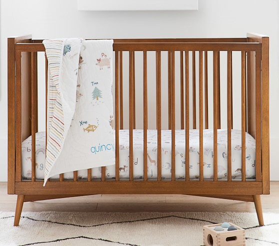 Quincy ABC Organic Crib Fitted Sheet | Pottery Barn Kids