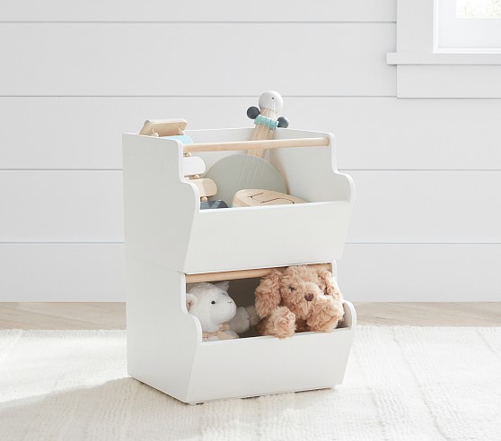 Open Box: Wood Stackable Bin | Pottery Barn Kids
