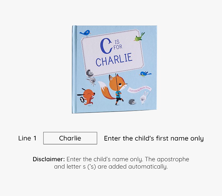 M is For Me Personalized Book, Blue Cover | Pottery Barn Kids