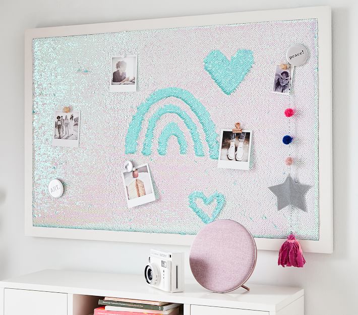 Flip Sequin Kids Bulletin Board | Pottery Barn Kids