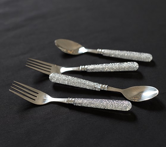 Halloween Glitter Utensils | Pottery Barn Kids