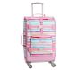 Mackenzie Pink Kayla Rainbow Stripes Spinner Luggage | Pottery Barn Kids