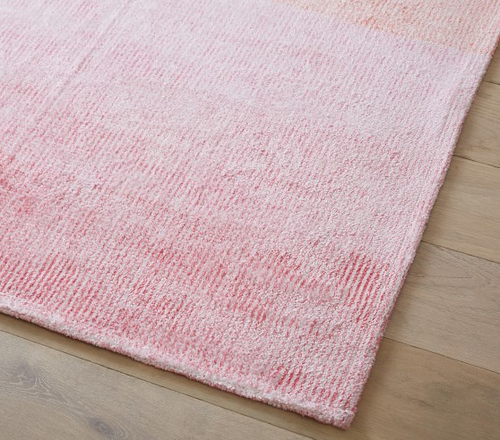 Machine Washable Rainbow Ombre Rug | Pottery Barn Kids