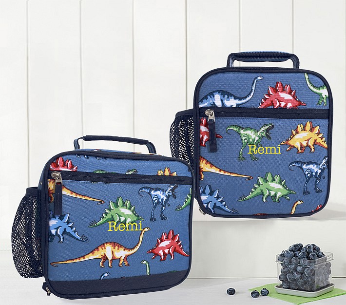 Mackenzie Blue Multi Dino Lunch Boxes | Pottery Barn Kids