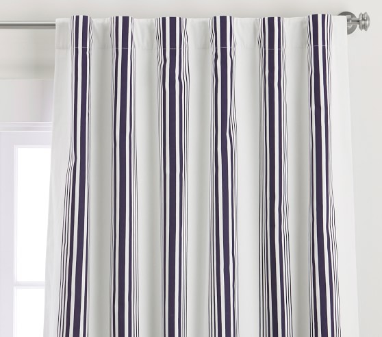 OPEN BOX: Ian Classic Stripe Blackout Curtain Panel | Pottery Barn Kids