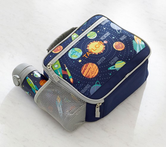 Mackenzie Navy Solar System Glow-in-the-Dark Lunch Boxes | Pottery Barn ...