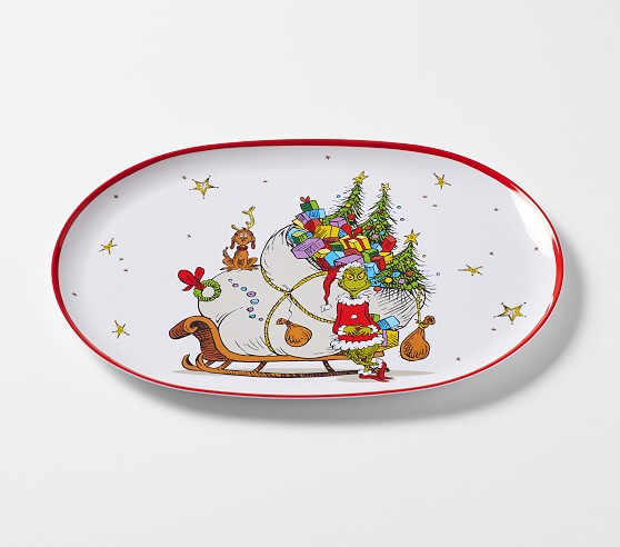 Dr. Seuss's The Grinch™ Platter | Pottery Barn Kids