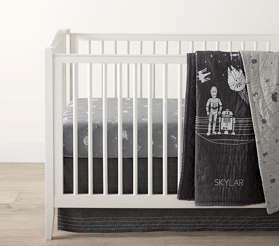 Star Wars™ Picture Perfect & Allover Sky Organic Crib Sheet Bundle ...
