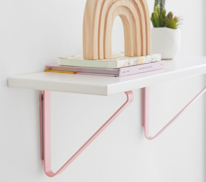 Shelf With Colored Metal Brackets | Pottery Barn Kids