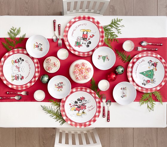 Disney Mickey Mouse Holiday Plates | Pottery Barn Kids