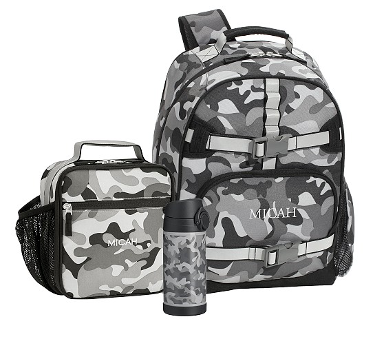 Mackenzie Gray Classic Camo Reflective Backpack & Lunch Bundle, Set Of ...