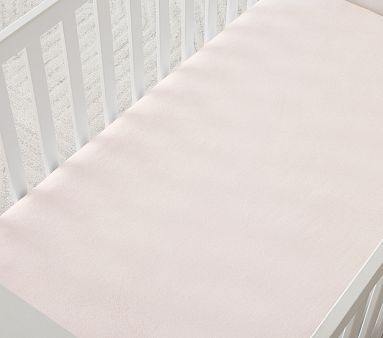 Velour Organic Crib Fitted Sheet | Pottery Barn Kids