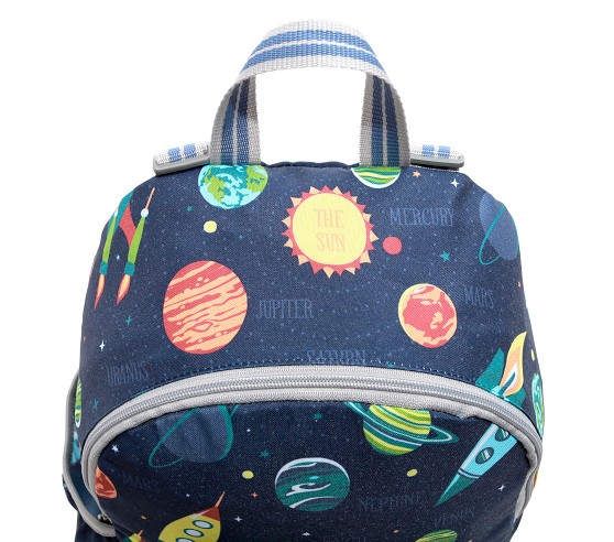 Mackenzie Navy Solar System Galaxy Packaway Backpack | Pottery Barn Kids