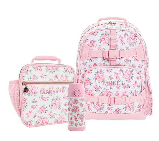Mackenzie LoveShackFancy Antoinette Floral Backpack & Lunch Bundle, Set ...