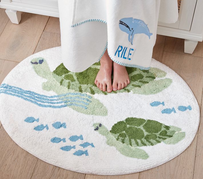 Save Our Seas Bath Collection Set - Towels, Shower Curtain, Bath Mat ...