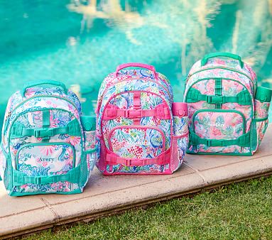 Mackenzie Lilly Pulitzer Mermaid Cove Backpacks | Pottery Barn Kids