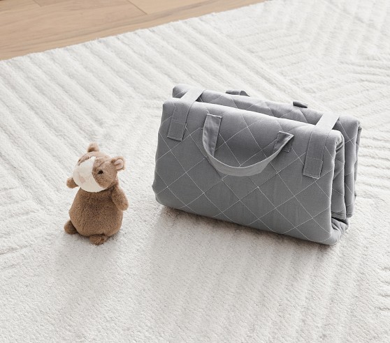 Gingham Muslin Travel Play Mat | Pottery Barn Kids