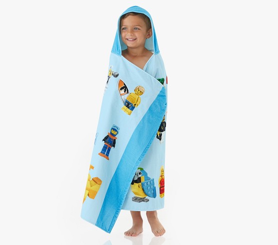 LEGO® Kid Beach Hooded Towel | Pottery Barn Kids