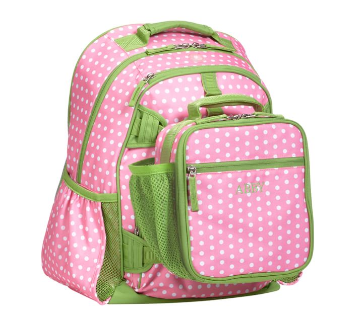 Mackenzie Aqua Flamingo Kids Backpacks | Pottery Barn Kids
