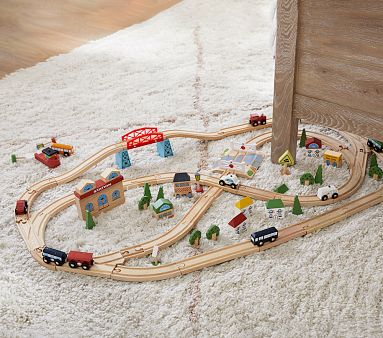 Town and Country Wooden Train Set | Kids Toys | Pottery Barn Kids