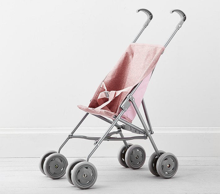 Pink Glitter Umbrella Doll Stroller | Baby Doll Acessories | Pottery ...
