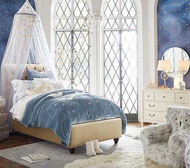 Gray Star Burst Bed Canopy | Pottery Barn Kids