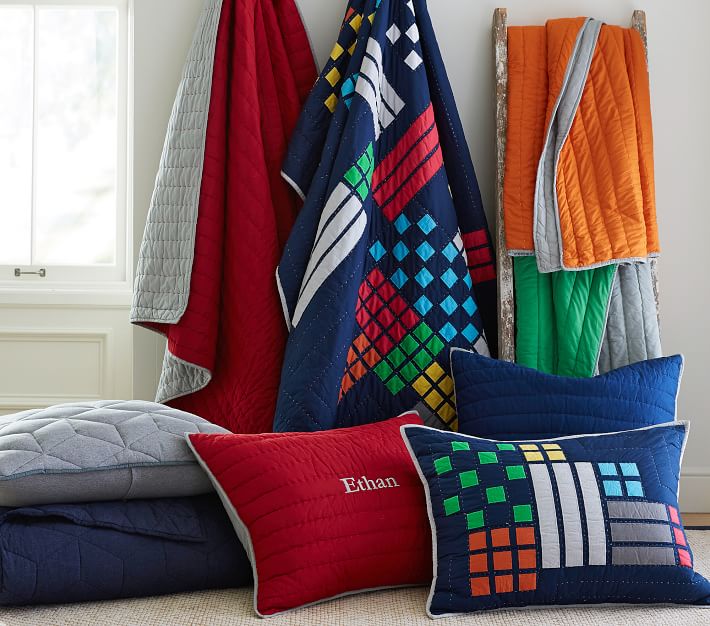 Tyler Block Kids' Comforter Set | Pottery Barn Kids