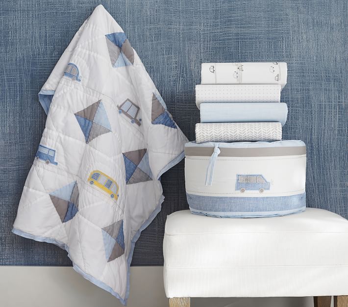Mason Cars Crib Bedding Sets | Pottery Barn Kids