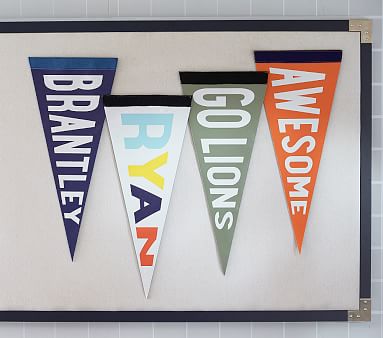 Personalized Pennant Flag | Kids Wall Decor | Pottery Barn Kids