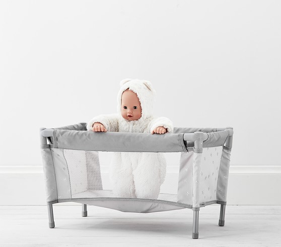 Gray Stars Doll Play Yard | Baby Doll Acessories | Pottery Barn Kids